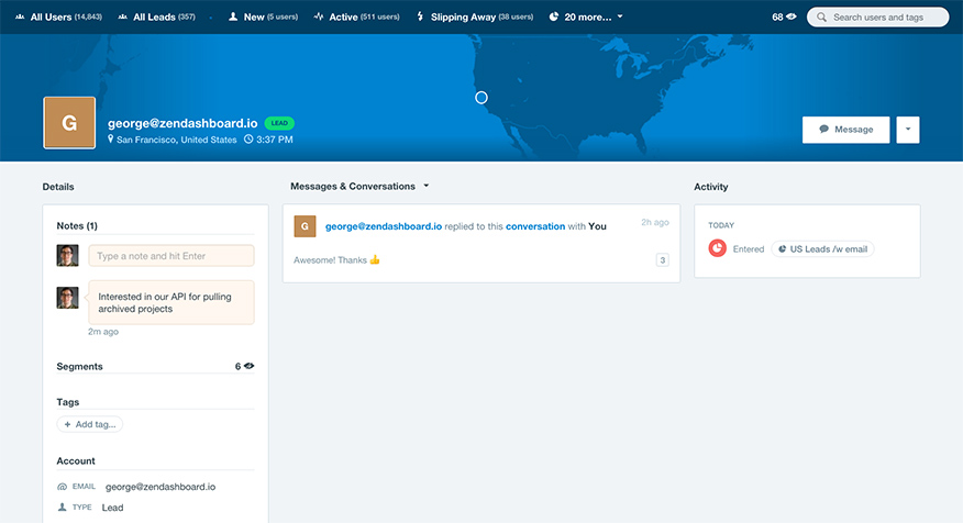 Intercom Acquire Live Chat Software for Business | Intercom