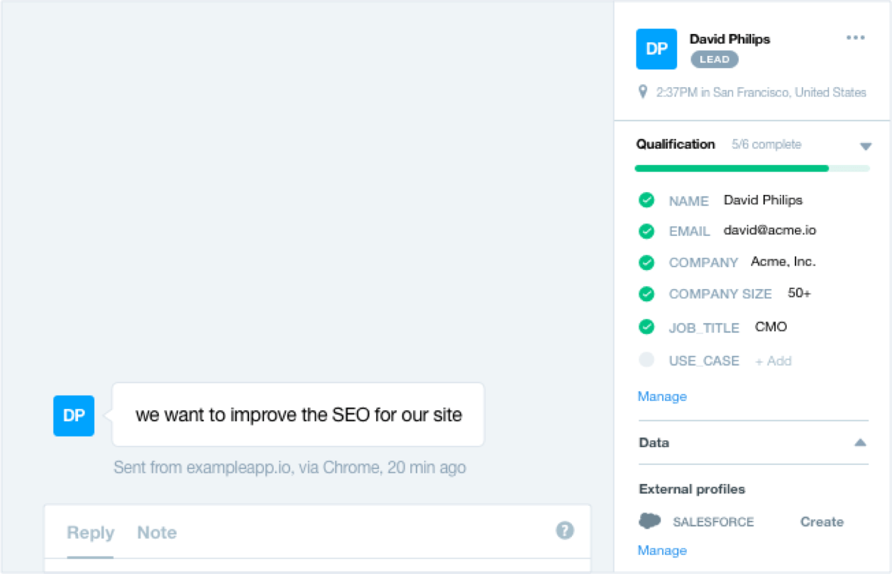 Intercom Live Chat Software for Sales | Intercom